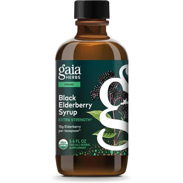 GAIA HERBS PRO Black Elderberry Syrup 5.4 Ounces - One-color