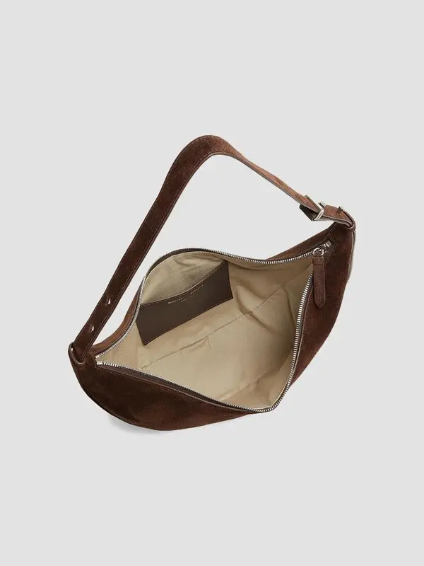 Proenza Schouler Slide Suede Bag - Chocolate