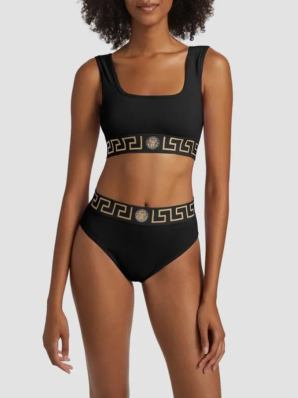 Versace Topeka Logo Stretch Cotton Jersey Briefs