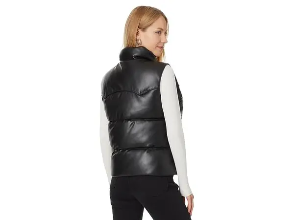 LEVI'S Faux Leather Puffer Vest