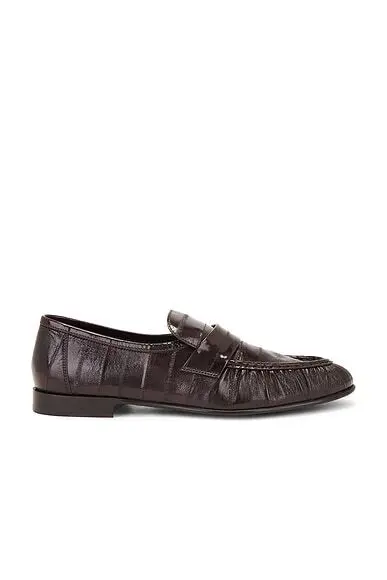THE ROW Eel Leather Soft Loafer
