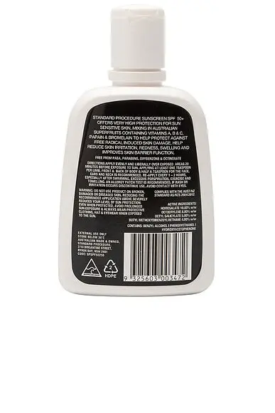 STANDARD PROCEDURE Spf 50+ 250ml Sunscreen