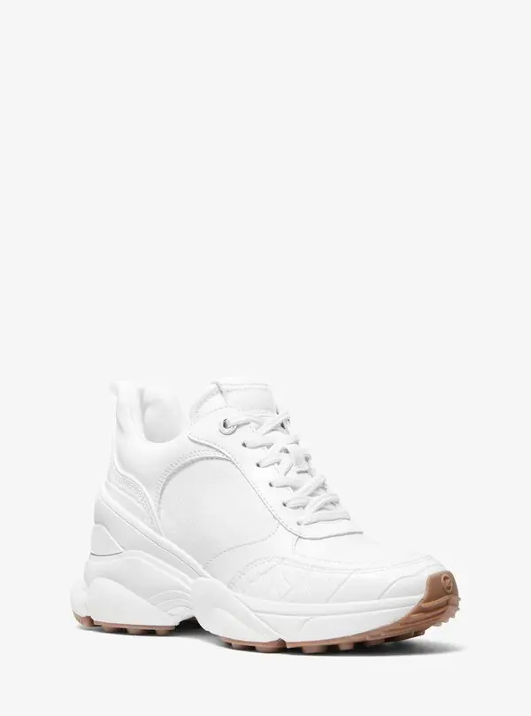 Michael Kors Katrina Mixed-media Trainer