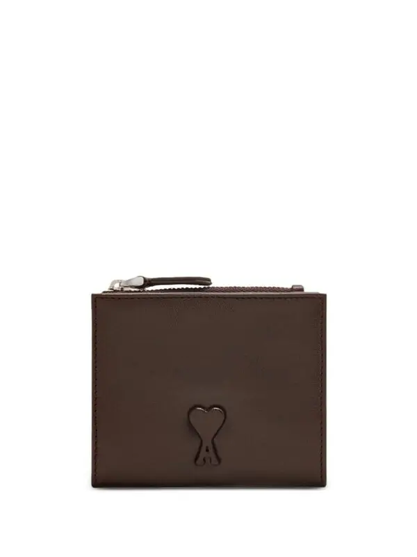 AMI Paris Voulez-vous Folded Wallet - Brown