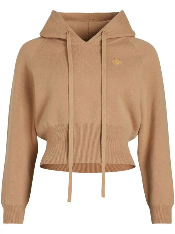 PATOU Knitted Hoodie - Brown