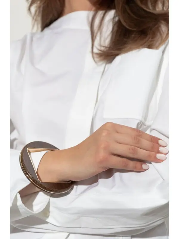 Jacquemus Le Bracelet Rond Bangle - Brown