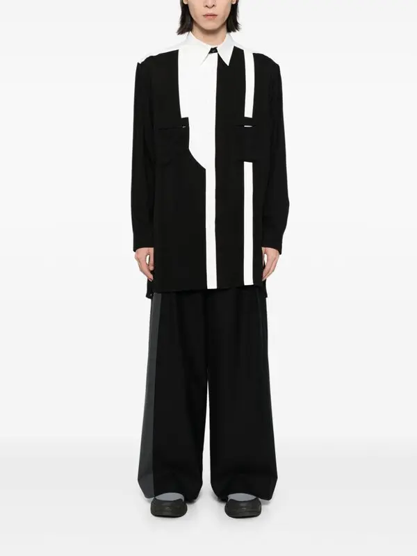 Yohji Yamamoto Panelled Long-sleeved Shirt