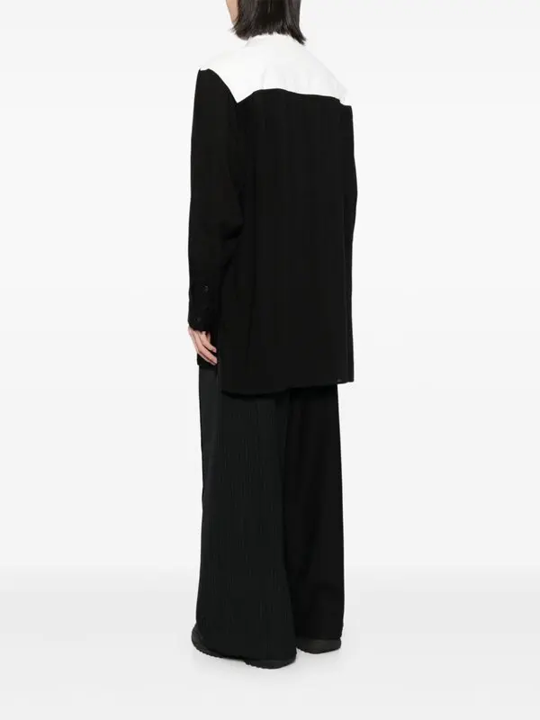Yohji Yamamoto Panelled Long-sleeved Shirt
