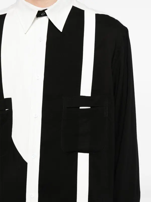 Yohji Yamamoto Panelled Long-sleeved Shirt