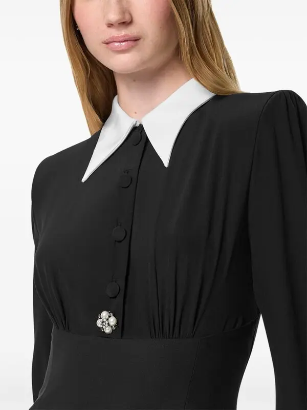 Versace Pearl-detailing Mini Dress