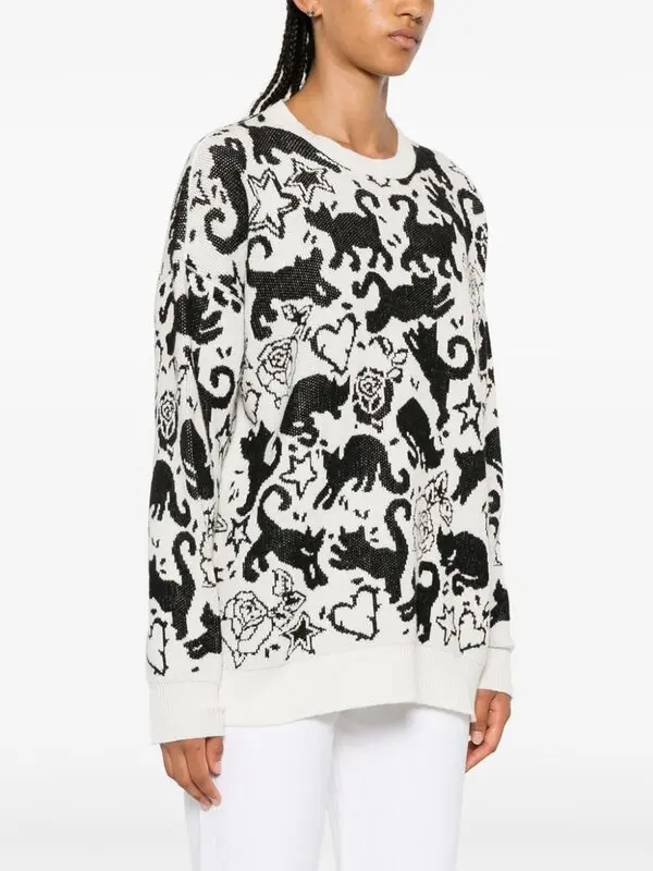 TWINSET Patterned Jacquard Sweater