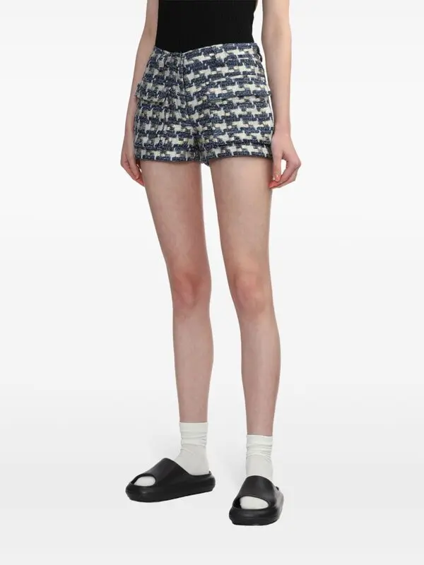 IRO PARIS Tyana Lurex Tweed Mini Shorts