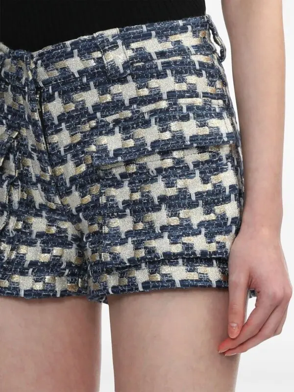 IRO PARIS Tyana Lurex Tweed Mini Shorts