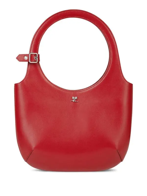 COURREGES Holy Leather Tote Bag - Red