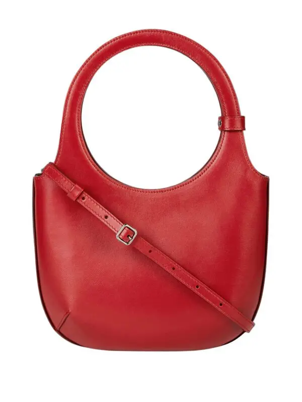 COURREGES Holy Leather Tote Bag - Red