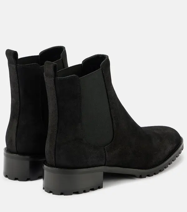 Manolo Blahnik Chelata Suede Chelsea Boots