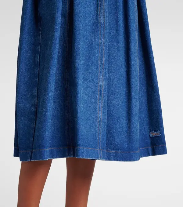 Marni Denim Midi Skirt