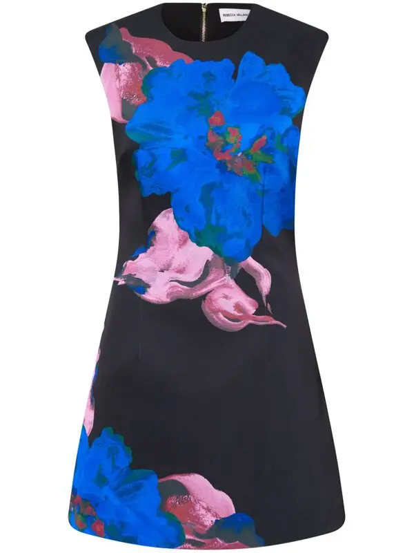 Rebecca Vallance Floral-print Mini Dress - Black