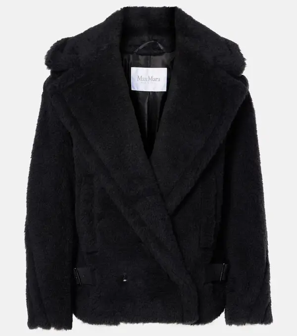 Max Mara Radice Teddy Jacket - Black