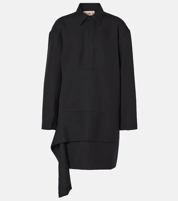 Plan C Wool Blend Minidress