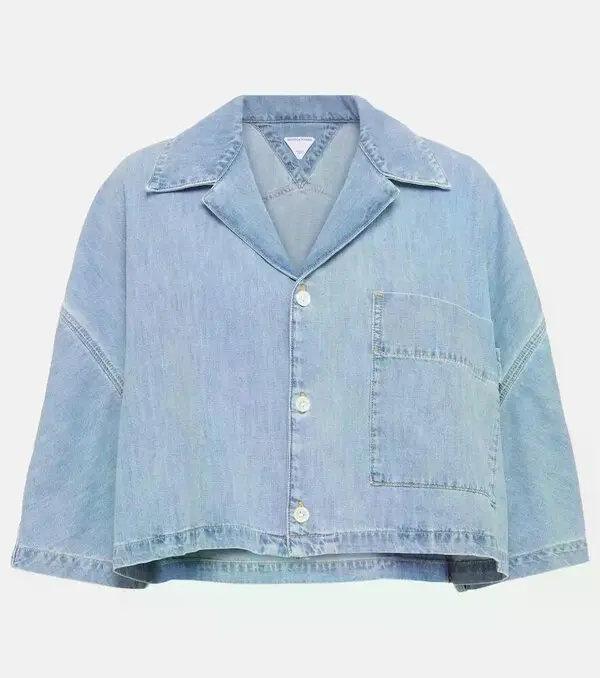 Bottega Veneta Cropped Denim Shirt