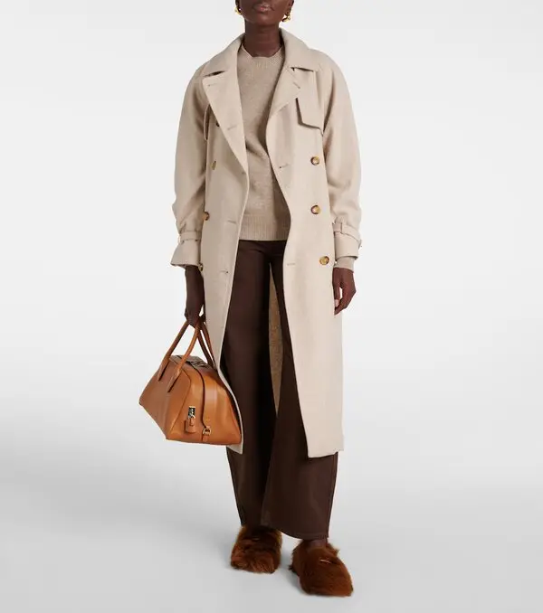 TOD'S Gommino Shearling Moccasins - Brown