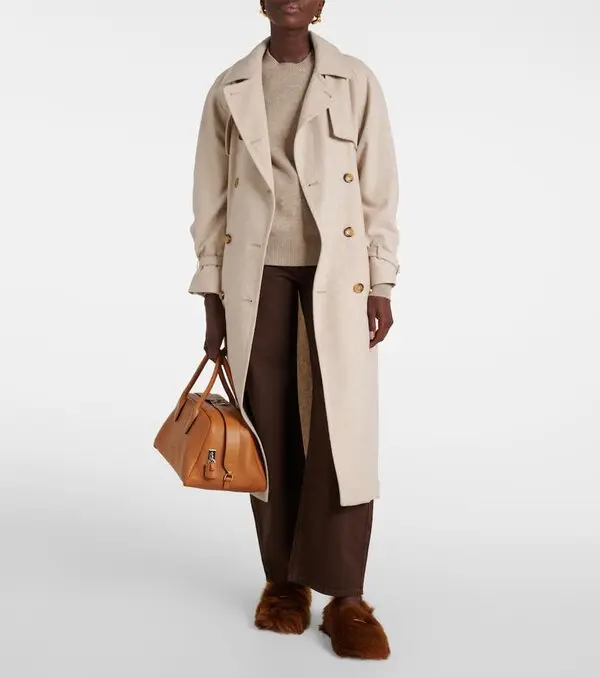TOD'S Gommino Shearling Moccasins - Brown