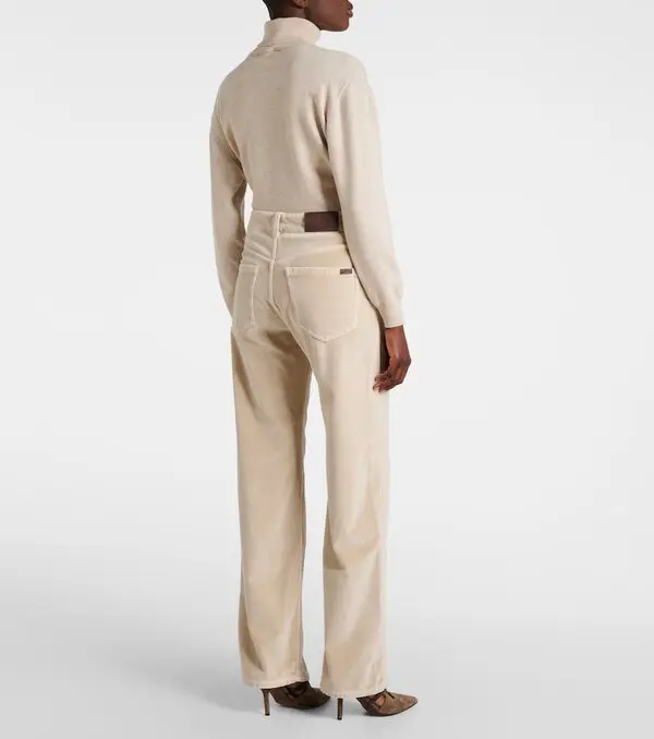 Brunello Cucinelli Dyed Cotton Wide-leg Pants
