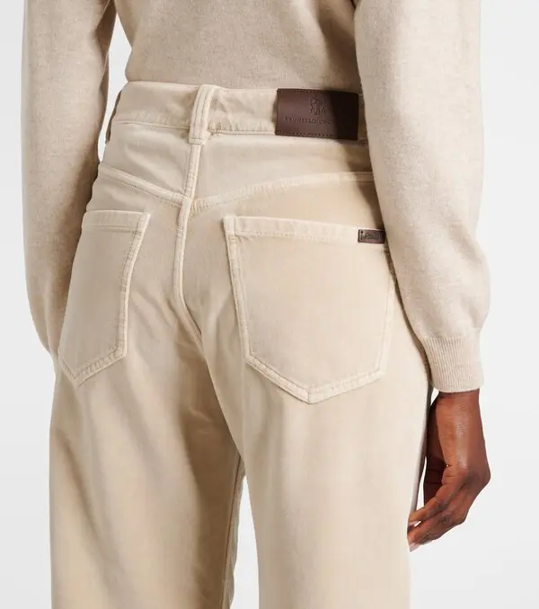 Brunello Cucinelli Wide-leg Cotton Pants
