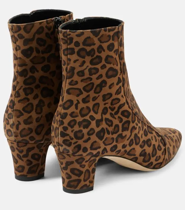 Manolo Blahnik Myconia 50 Leopard-print Suede Ankle Boots - Brown