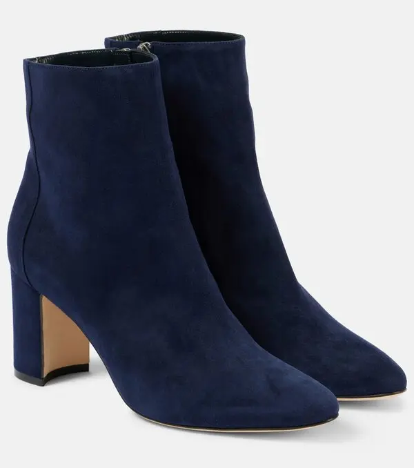 Manolo Blahnik Rosie Suede Ankle Boots