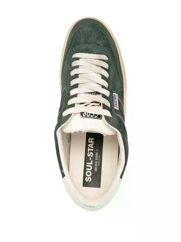 GOLDEN GOOSE Soul Star Suede Sneakers - Green