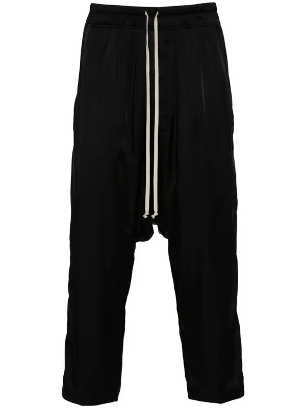 Rick Owens Drop-crotch Trousers - Black