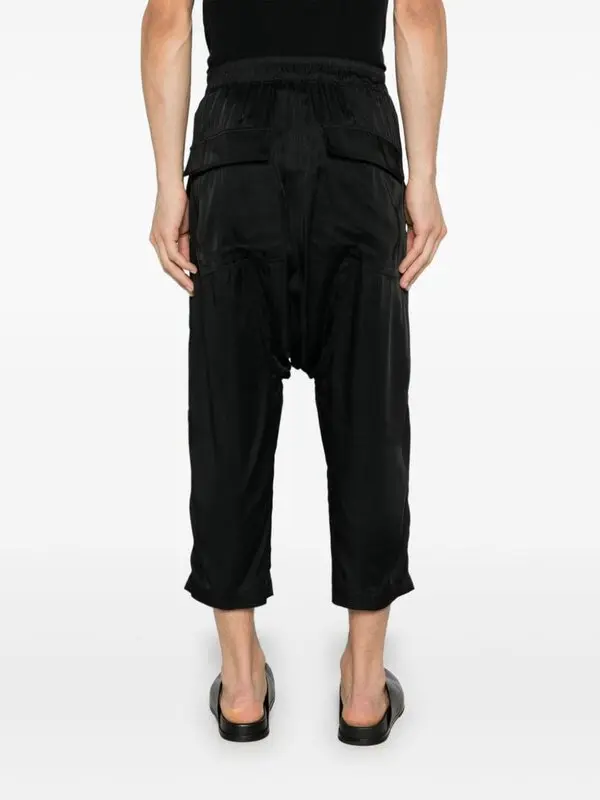 Rick Owens Drop-crotch Trousers - Black