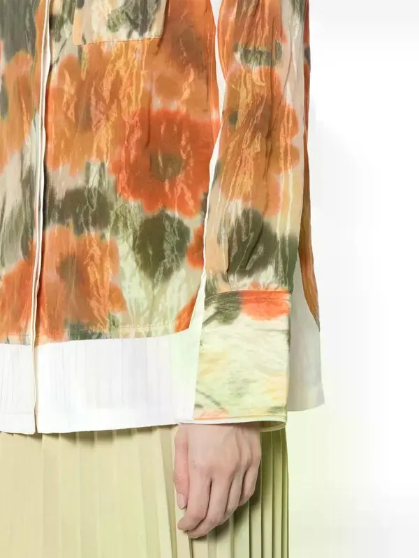 3.1 Phillip Lim Blurred Marigold Pj Shirt In Orange - 26% Off 