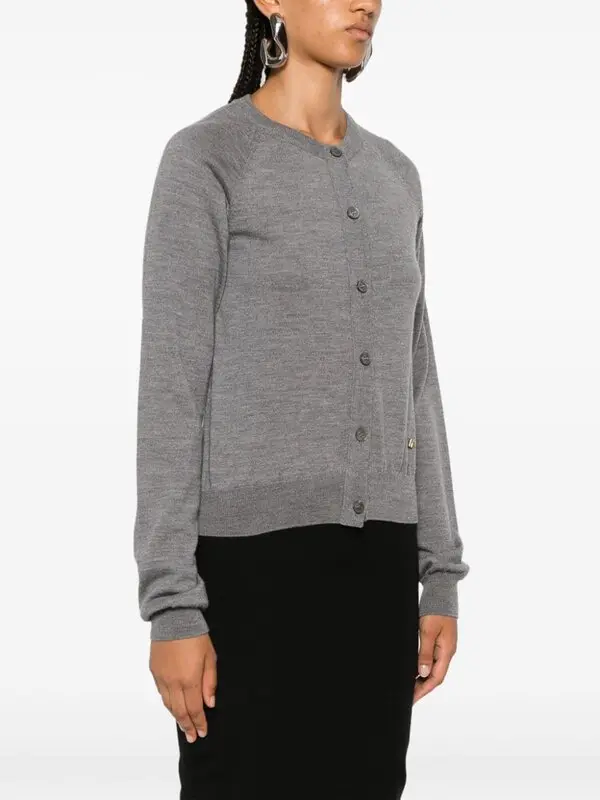 Moschino Mélange-effect Cardigan - Black