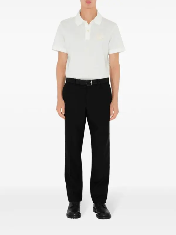 Burberry Ekd Cotton Polo Shirt - White