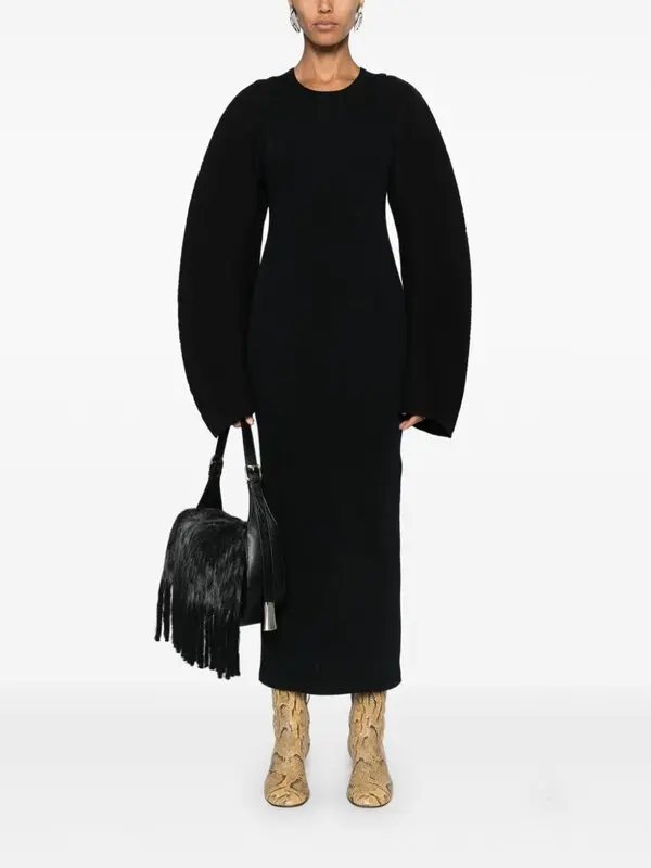 Nanushka Layered Sculpted-sleeves Midi Dress