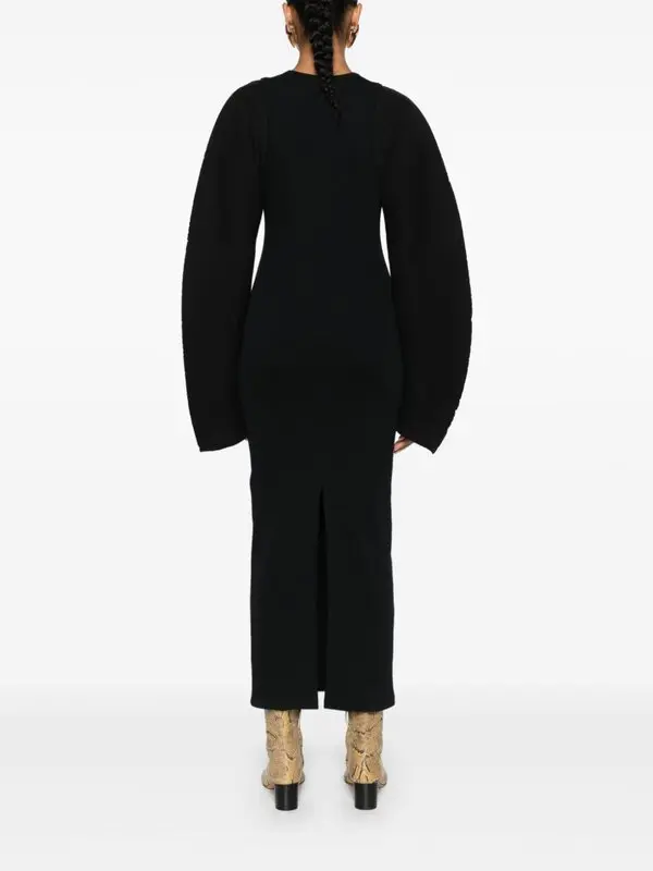 Nanushka Layered Sculpted-sleeves Midi Dress