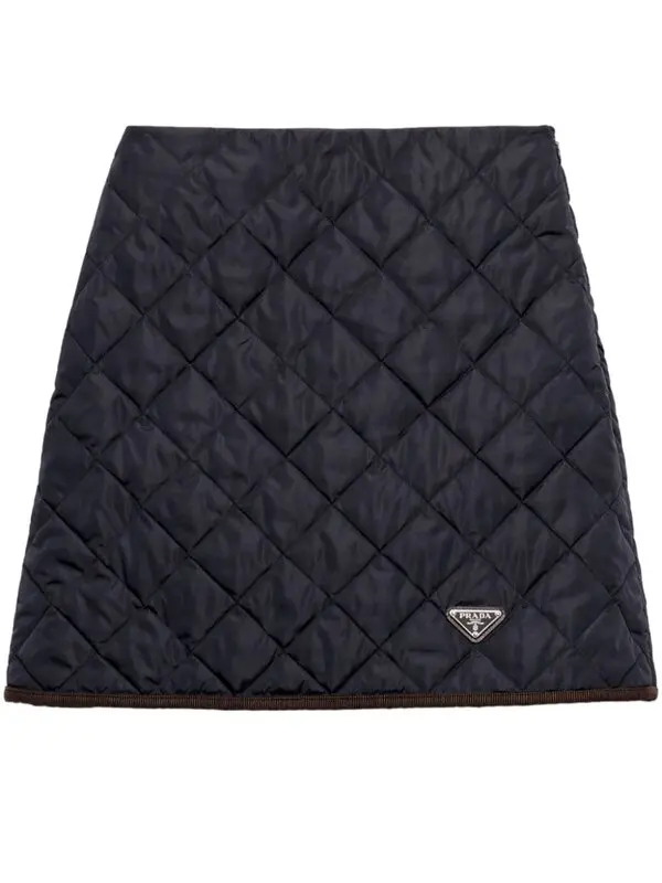 Prada Lightweight Re-nylon Miniskirt - Blue