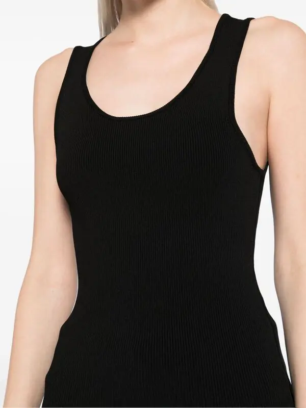 3.1 Phillip Lim Ribbed Tank Top - Black