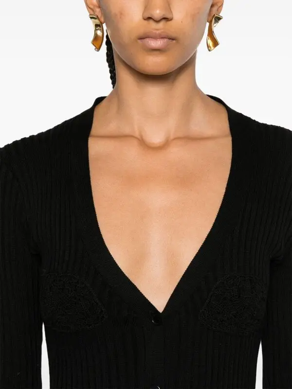 Magda Butrym Crochet Bra Detail Knit Dress