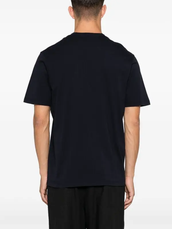 C.P. COMPANY Logo-embroidered T-shirt - Blue