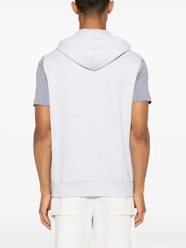 Brunello Cucinelli Zip-up Hoodie - Grey