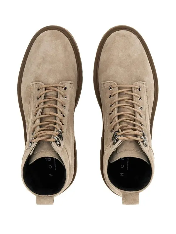 Hogan H673 Suede Boots - Neutrals