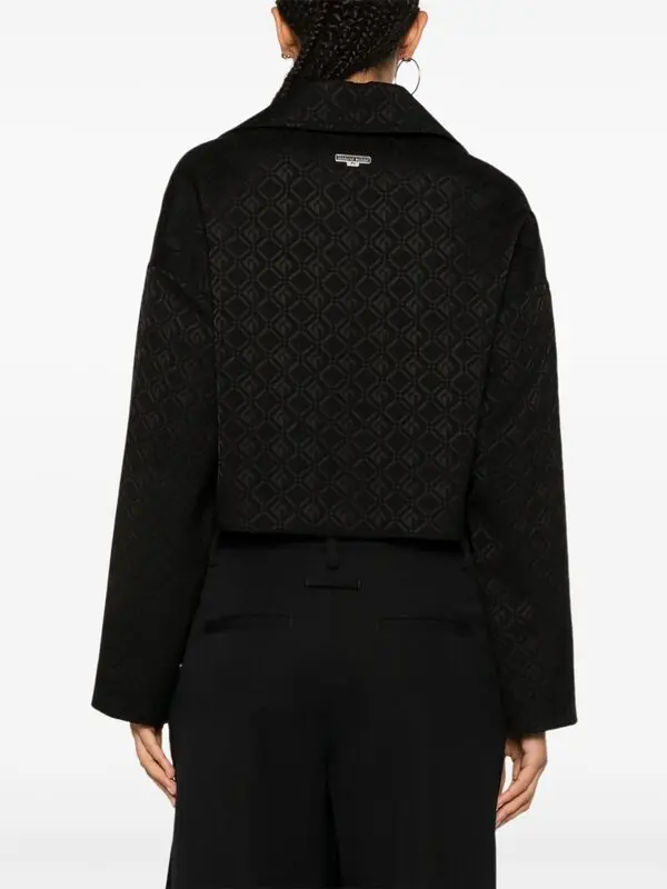 MARINE SERRE Moonogram Jacquard Cropped Top