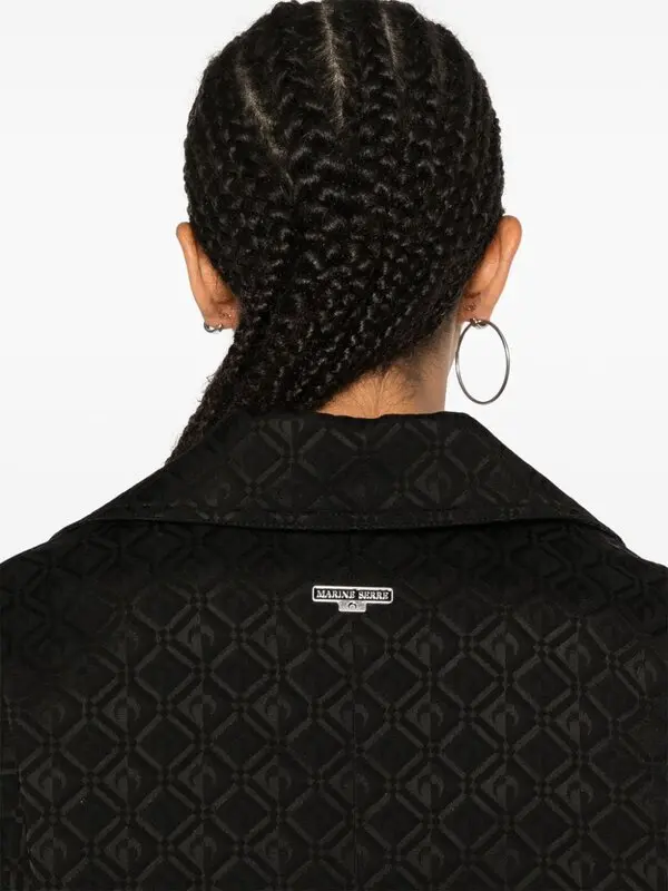 MARINE SERRE Moonogram Jacquard Cropped Top