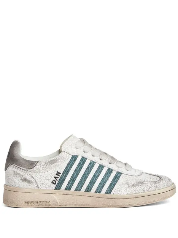 Dsquared2 Distressed Boxer Low-top Sneakers - White