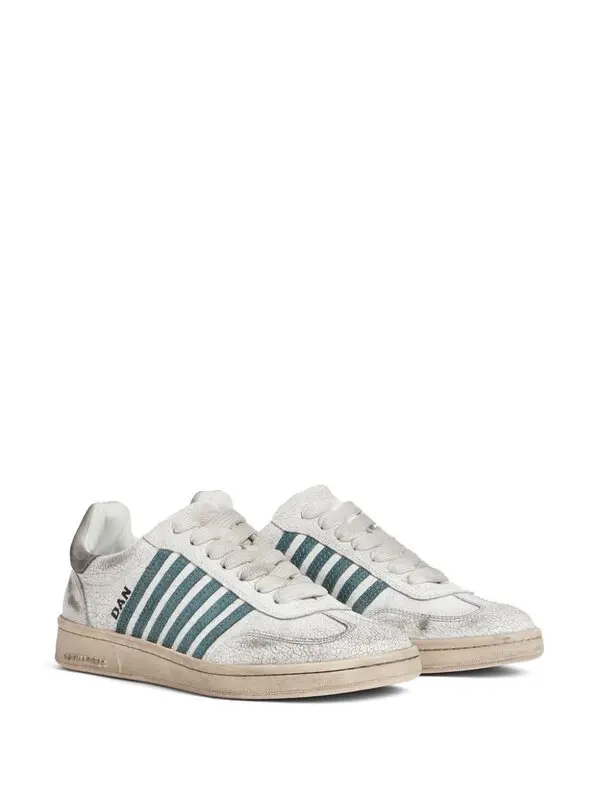 Dsquared2 Distressed Boxer Low-top Sneakers - White