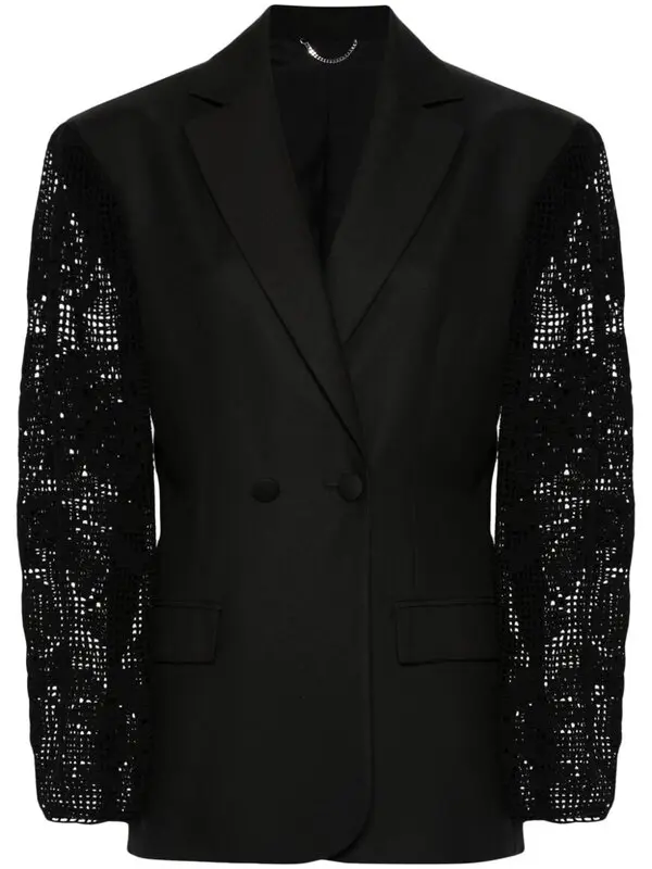 Magda Butrym Crochet-panel Blazer - Black